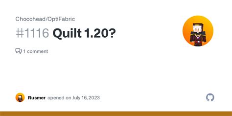 Quilt 1 20 Issue 1116 Chocohead OptiFabric GitHub