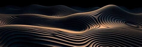 premium photo waves of lines intersecting with circles creating a