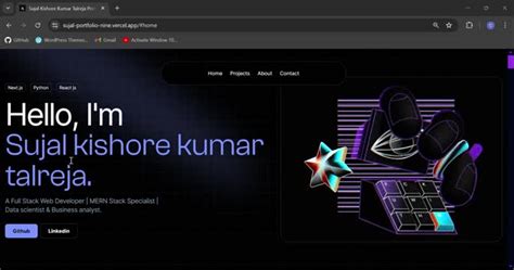 Sujal Kishore Kumar Talreja On Linkedin Portfolio Websitelaunch