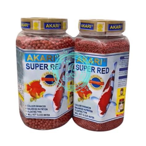 Jual Akari Super Red 300 Gram Pakan Floating Ikan Koi Koki Gold Fish