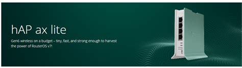 Mikrotik Hap Ax Lite Router 800 Mhz Frequency 802 11b G N Ax Wireless 574 Mbit S Transfer