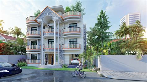 Classical Duplex House Design Behance