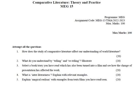 Ignou Meg 15 Solved Assignment 2022 23 English Medium