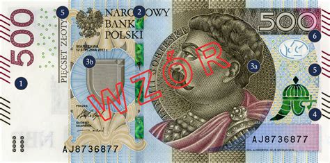 500 zł banknot obiegowy NBP