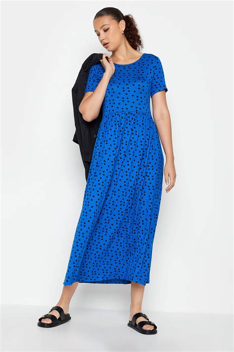 Lts Tall Cobalt Blue Polka Dot Maxi Dress Long Tall Sally Lts Tall Cobalt Blue Polka Dot Maxi Dress Long Tall Sally