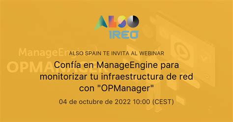 Confía En Manageengine Para Monitorizar Tu Infraestructura De Red Con