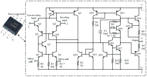 Integrated Operational Amplifier µa741 Note The Left Is A Physical