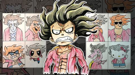 วาดรูป ลูฟี่ 9 สไตล์ 9 Styles Luffy Drawing Challenge Akecomart
