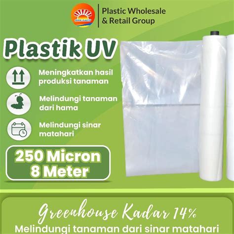 Greenhouse Uv Plastic Retail Per Meter Length With Width 8 Meters 200