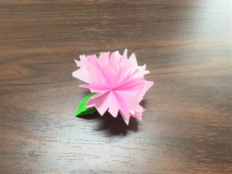 カーネーションの折り紙！簡単な花束の折り方（完成45分）