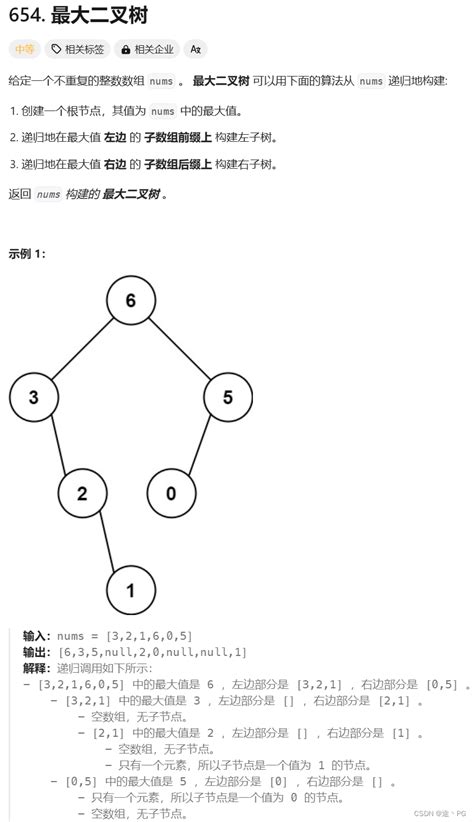 代码随想录day24（1）二叉树：最大二叉树（leetcode654）