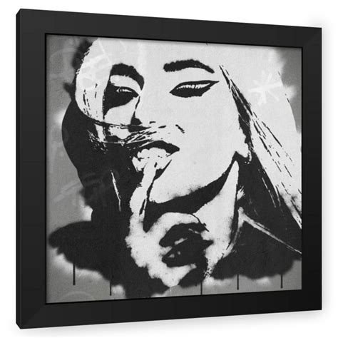 Stephen Chambers 12x12 Black Modern Wood Framed Wall Art Titled Ava