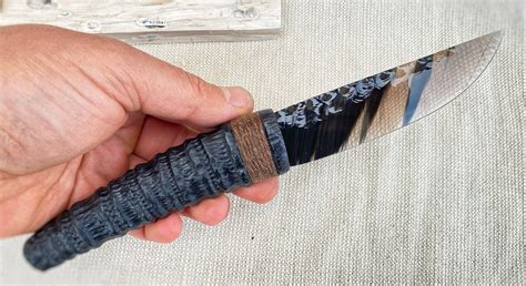 Obsidian Knife Modern Knife In The Style Of The Neolithic Etsy Artofit
