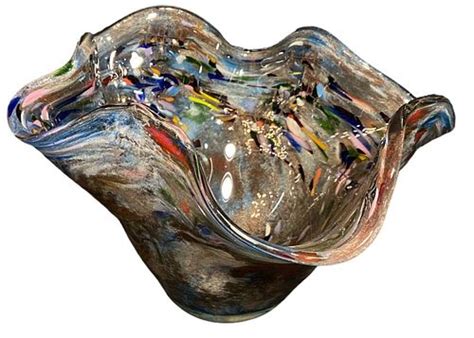 Signed Adam Jablonski Art Glass Handkerchief Vase Sold At Auction On