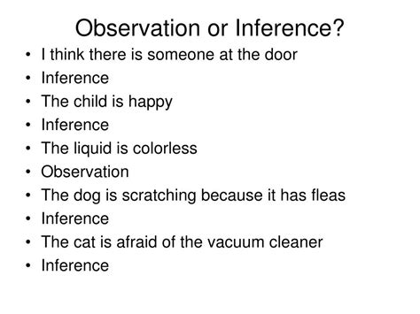 Observation Vs Inference In Science