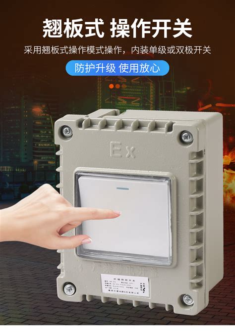 防爆开关220v翘板式防爆墙壁开关单开双开三开四开防爆照明开关 阿里巴巴
