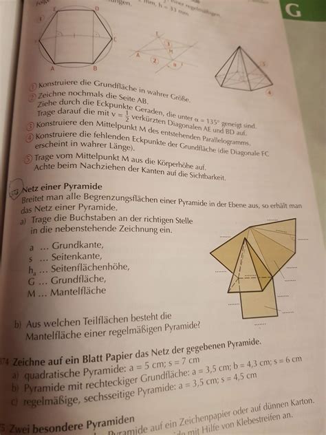 Netz Einer Pyramide Beschriften Mathematik Neues Thema