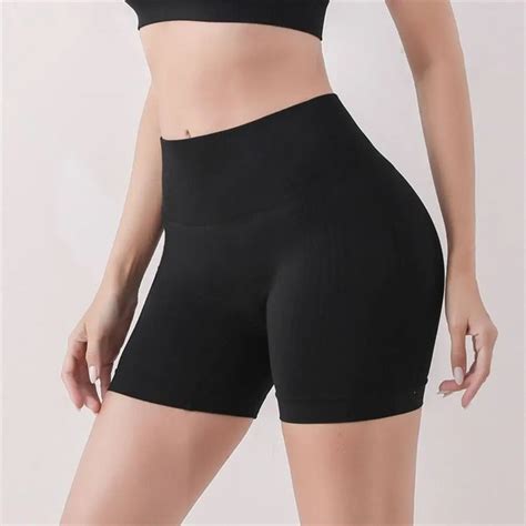 Ion Shaping Shorts Seamless Biker Shorts Tummy Control Scrunch Butt