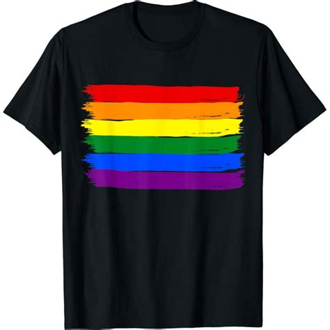 Gay Pride Support Love Rainbow Flag Lgbtq Flag Lgbt Rights T Shirt