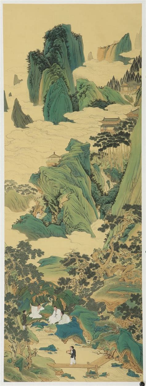 《桃源仙境图》仇英 花瓣网