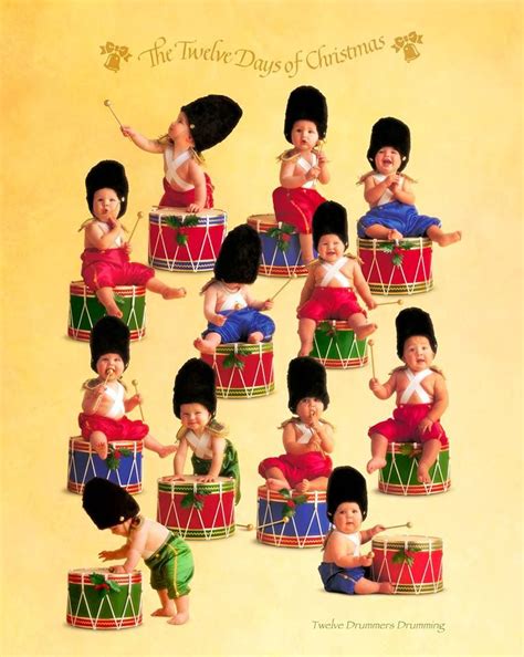 Twelve Drummers Drumming By Anne Geddes 12 Drummers Drumming Wall