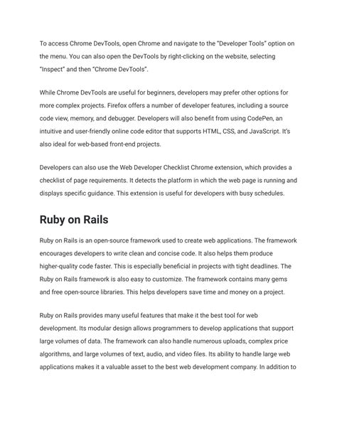 Ppt 5 Best Tools For Web Development 1 Powerpoint Presentation