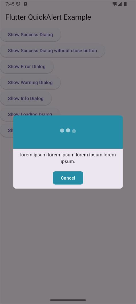 Flutterquickalert Flutter Package