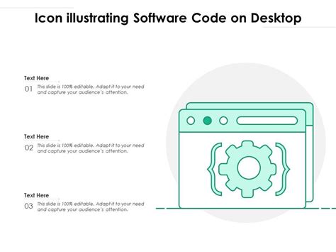 Icon Illustrating Software Code On Desktop Presentation Graphics Presentation Powerpoint