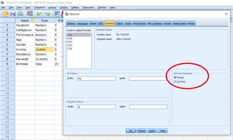 What Is The Difference Between The Dollar And Custom Currency Variable Types In Spss