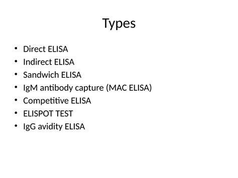 Presentation On Elisa Principletypespptx