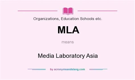 Mla Media Laboratory Asia In Organizations Education Schools Etc By