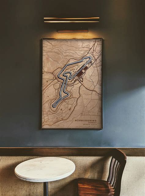 Nurburgring Circuit Map Wood F1 Circuits Car Circuits Laser Engraved