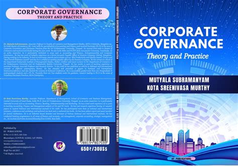 I Am Pleased To Share 1st Edition Of My Book” Corporate Governance Theory And Practice” Dr