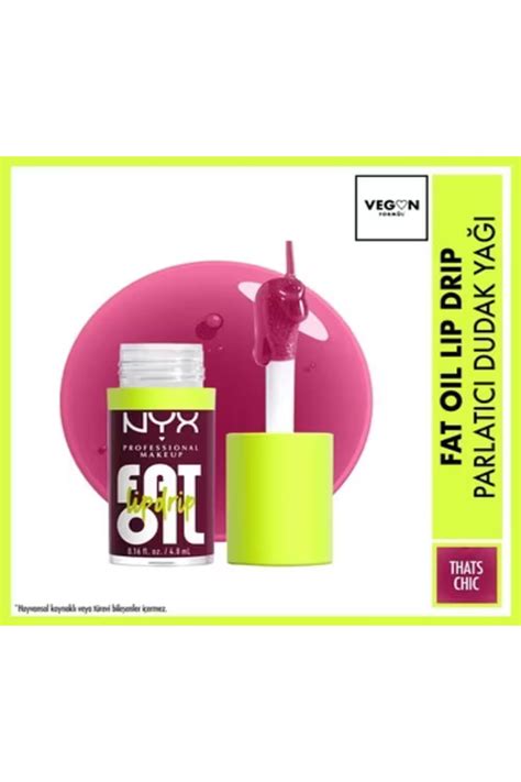 Nyx Professional Makeup Fat Oil Lip Drip Parlatıcı Dudak Yağı Thats