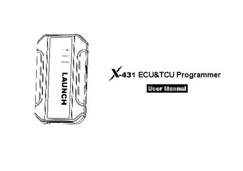 Launch Ecuandtcu Programmer User Manual For Automotive Bench Programming Tool