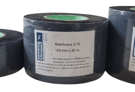 Bandes EPDM adhésives pour chéneaux épaisseur 1 2mm EToBa