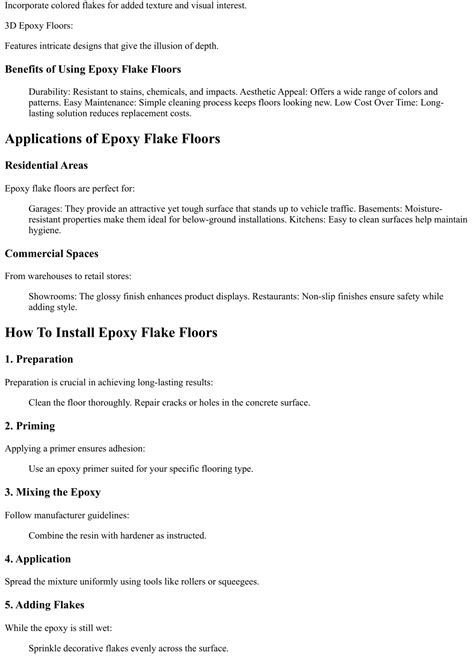 Ppt Creating Stunning Looks With Epoxy Flake Floors Powerpoint