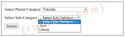 Dependent Dropdown Example In Php Mysql Roy Tutorials