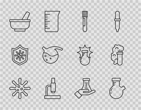 Meetbuis Met Instelbare Bacteriën En Kolf Met Microscoop Voor Mortieren En Chemische Explosie