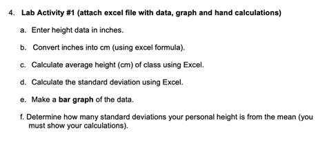 Lab Activity 1 Attach Excel File With Data Graph And Hand Calculations