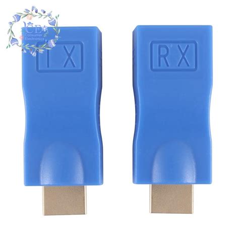 Hdmi Extender To Rj45 Lan Network Extension Transmitter Receiver Tx Rx