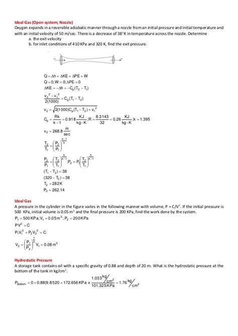Thermodynamics Problems