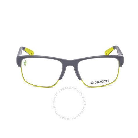 Dragon Mens Grey Square Eyeglass Frames Dr5000 20 57 886895436250