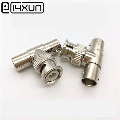 Eclyxun 1pcs Bnc T Connector 1 Bnc Male To 2 Bnc Female Video Splitter