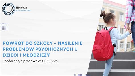 Konferencja Powrót do szkoły Nasilenie problemów psychicznych u dzieci i młodzieży Centrum CBT