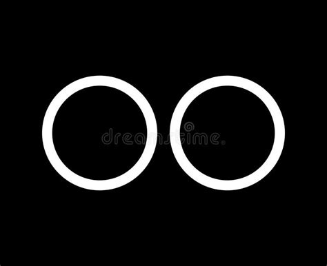 Circle Shape Outline Stroke Black And White Symbol Element Vector Stock Vector Illustration Of