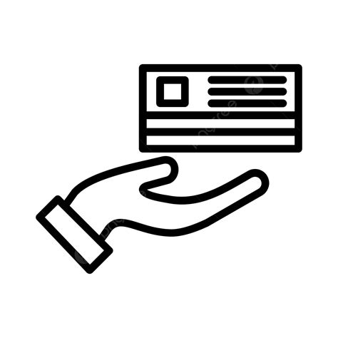 Credit Card Line Icon Vector Agent Card Credit Png And Vector With