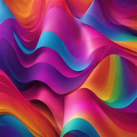 Colorful Gradient Prism Vibrant Background Curves Background 3d Spline