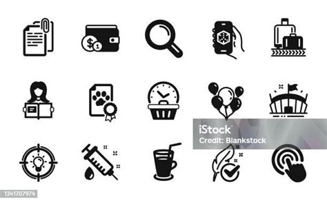 클릭 3d 앱 및 칵테일 아이콘의 벡터 세트는 간단한 세트입니다 벡터 개에 대한 스톡 벡터 아트 및 기타 이미지 개 건강관리와 의술 겨냥 Istock