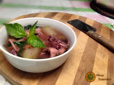Tinolang Pusit Squid In Ginger Based Soup Pinoy Kusinero